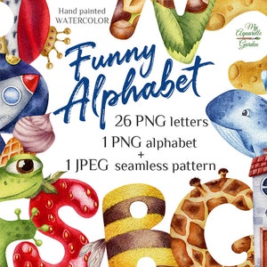 Alphabet Letters. Abcs Poster. Watercolor Printable Wall Art ...