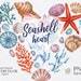 Ocean Creatures. Under the Sea. Corals, Seashells, Starfishesl ...