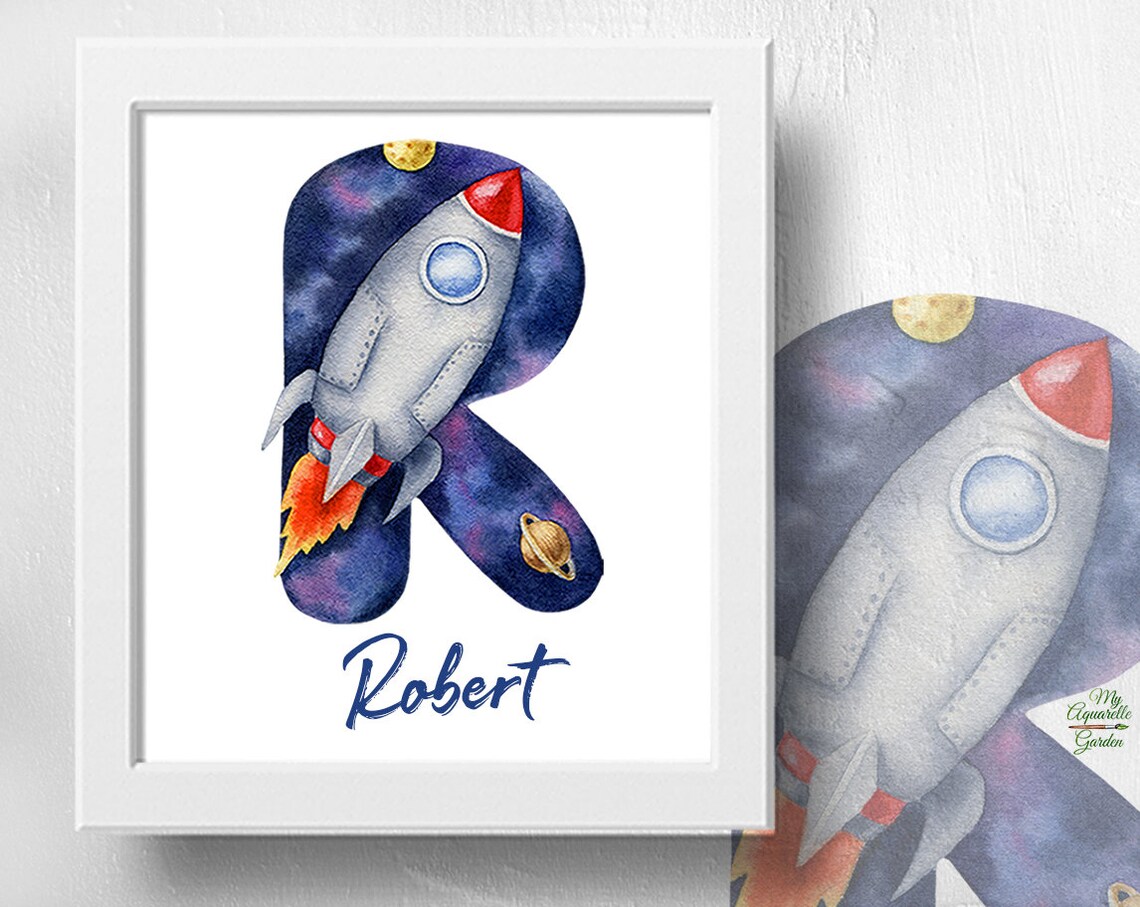 Alphabet Letters. Abcs Poster. Watercolor Printable Wall Art ...