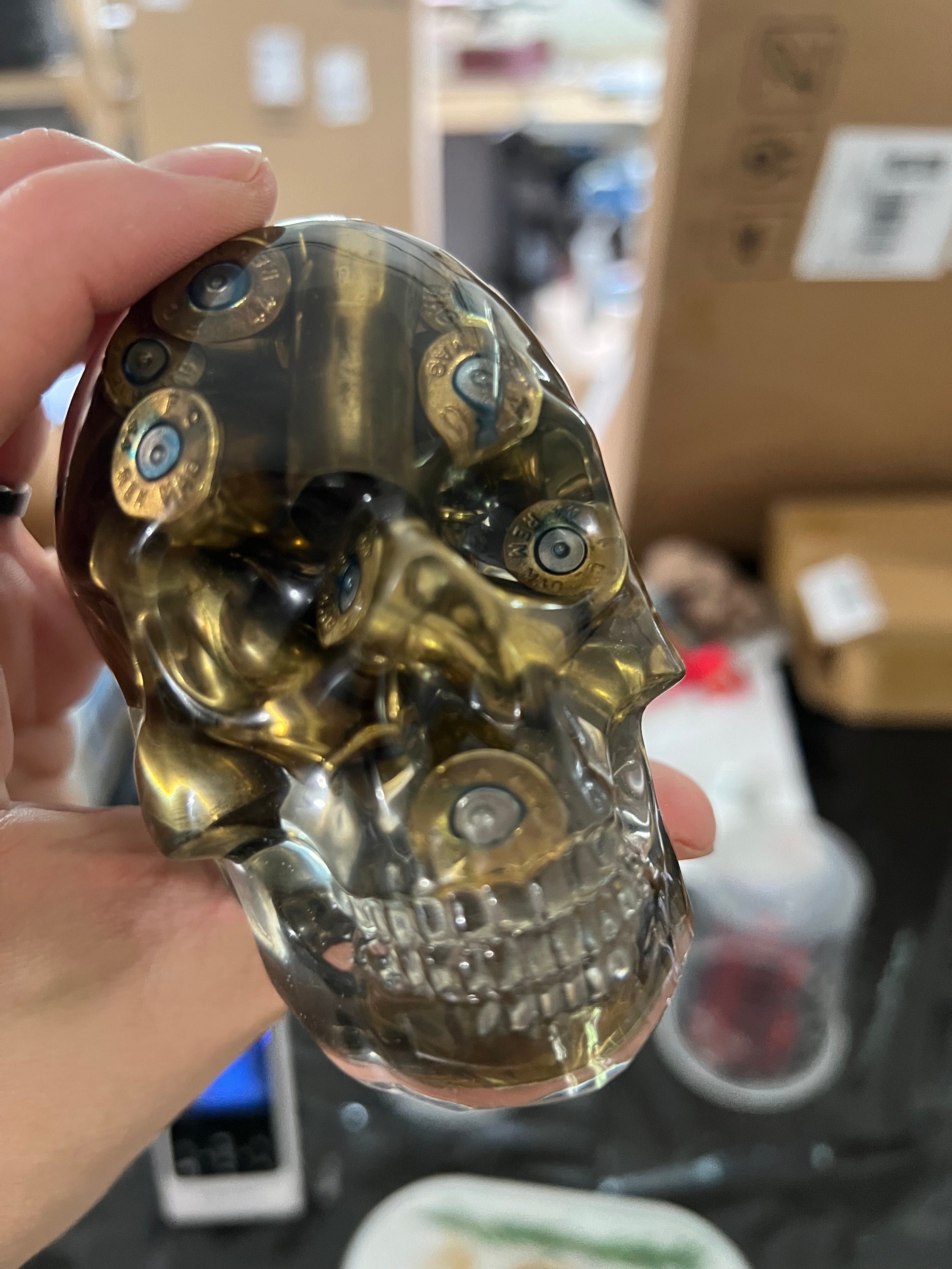 Ammo Skull Epoxy Skull Bullet Skull Epoxy Resin Skull Skull Decoration ...
