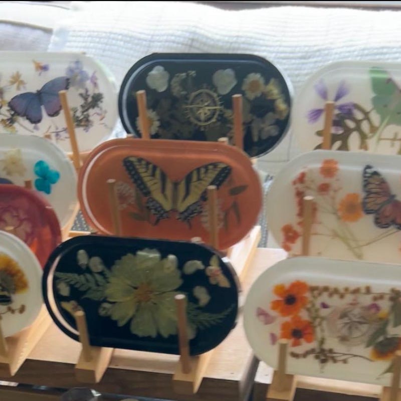 Perfume Tray of a Flower - Etsy