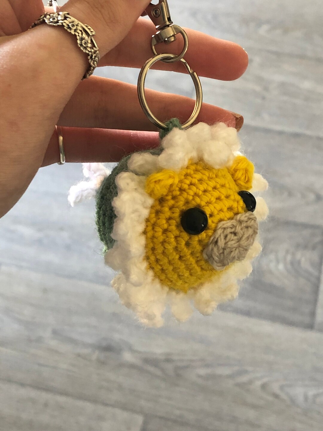 Crochet Dandi the Lion Keychain - Etsy