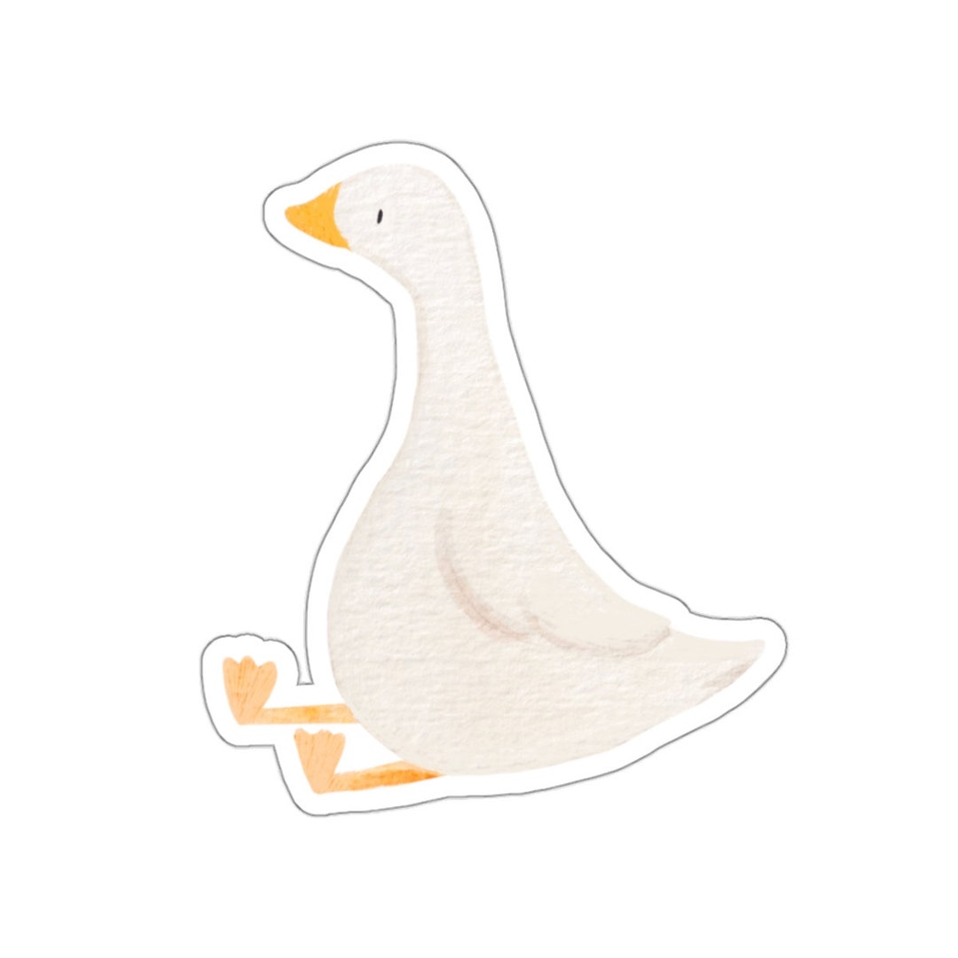 Adorably Retro Goose Sticker Vintage Style Goose Water Bottle Old ...