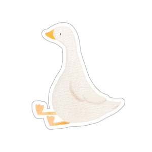 Adorably Retro Goose Sticker Vintage Style Goose Water Bottle Old ...
