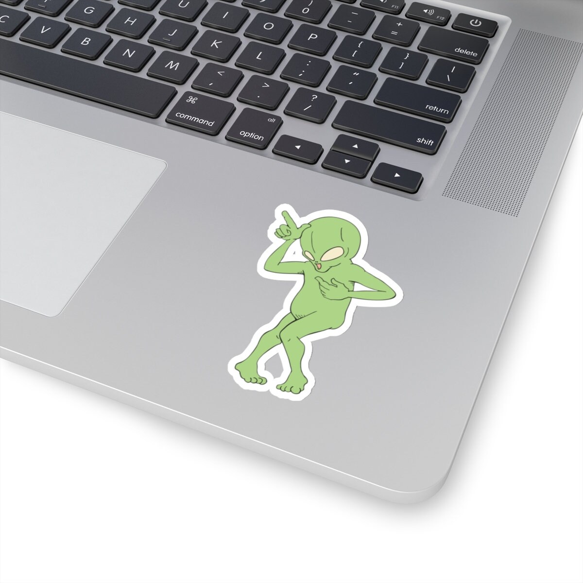 Dancing Alien Sticker Neon Alien Water Bottle Sticker Space Alien ...