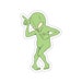 Dancing Alien Sticker Neon Alien Water Bottle Sticker Space Alien ...