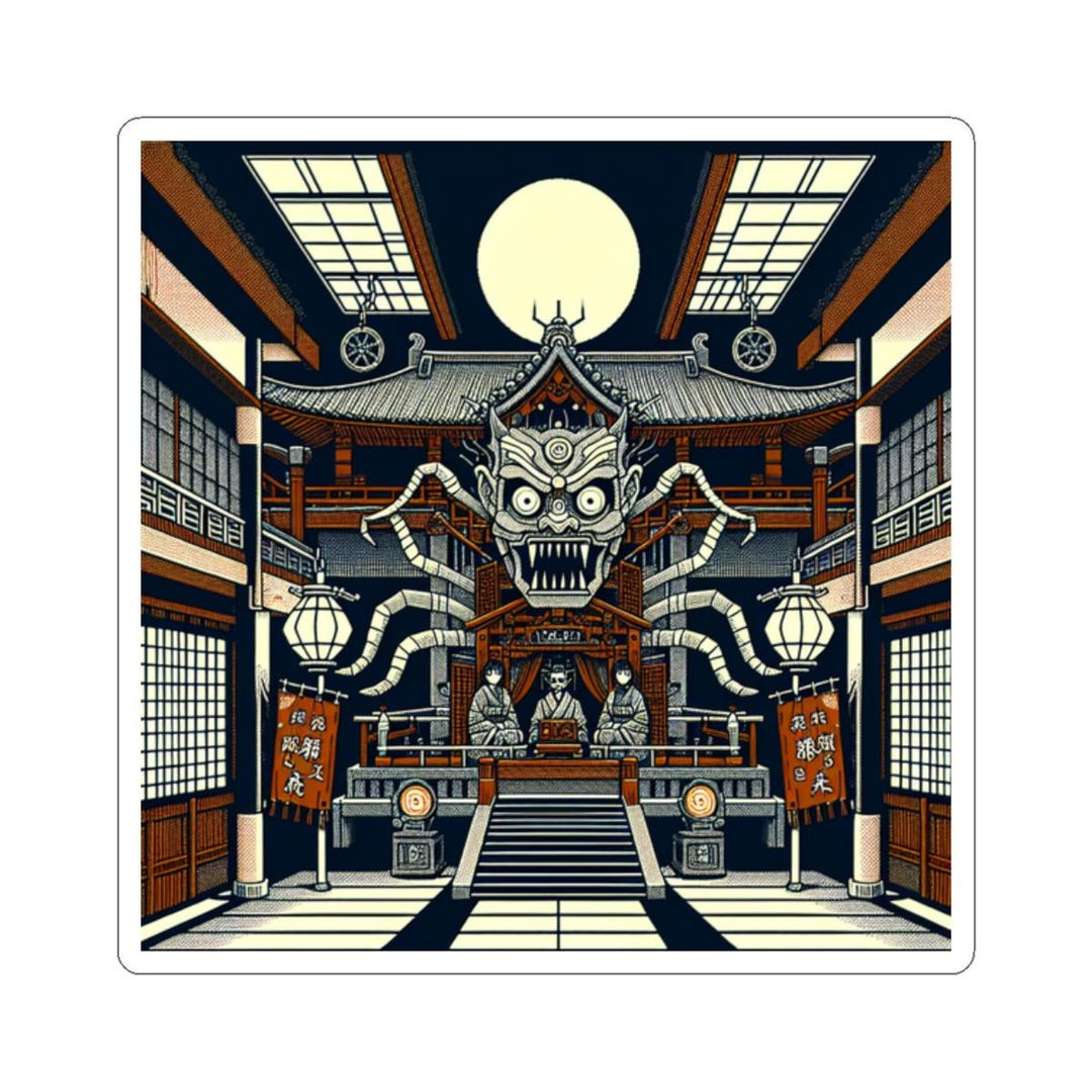 Skull & Bones Stickers, Horror Anime Decal, Scary Laptop Art, Sick ...