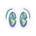 Dancing Alien Sticker Neon Alien Water Bottle Sticker Space Alien ...