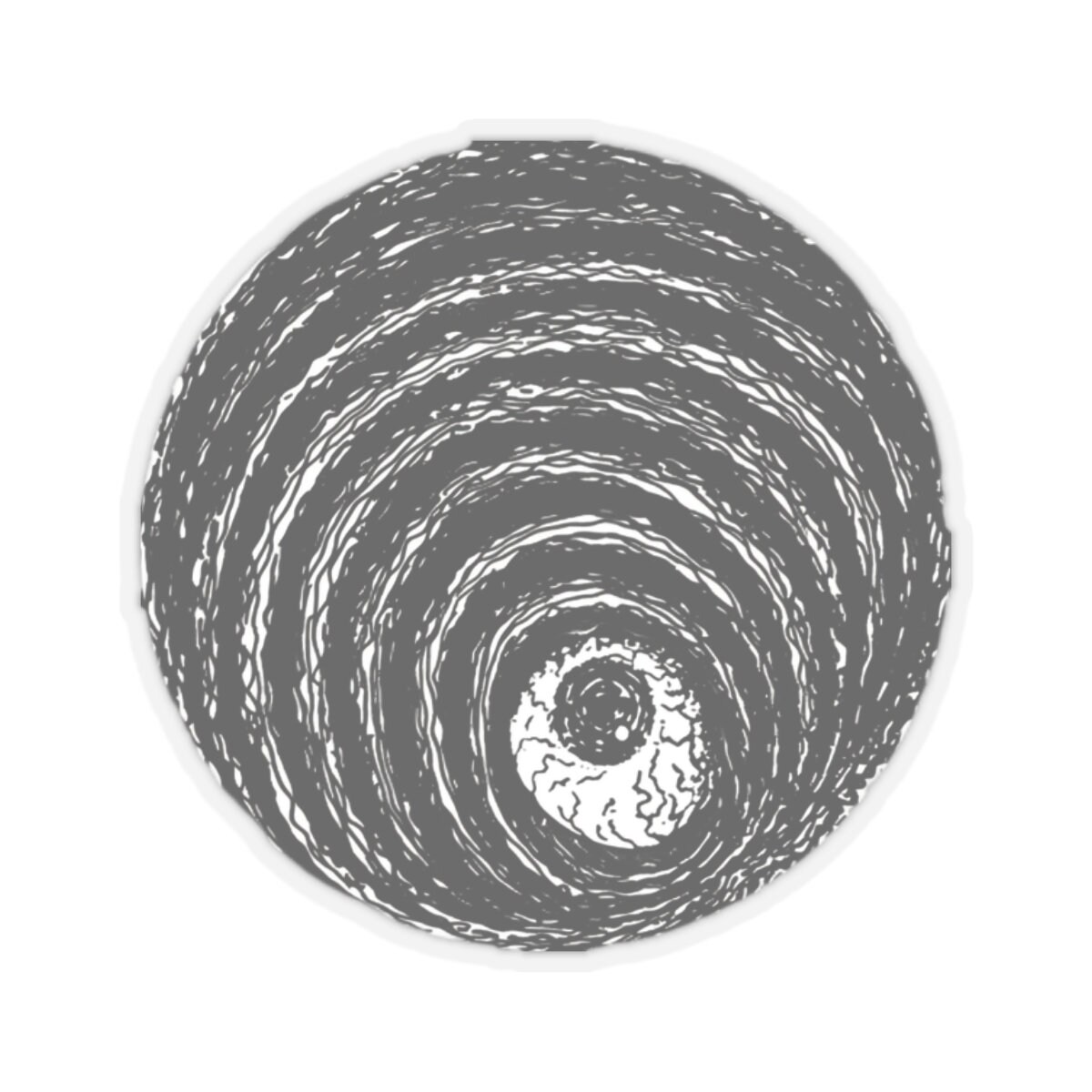 Creepy Eye Illusions Stickers Water Bottle Stickers Swirling Horror Eye ...