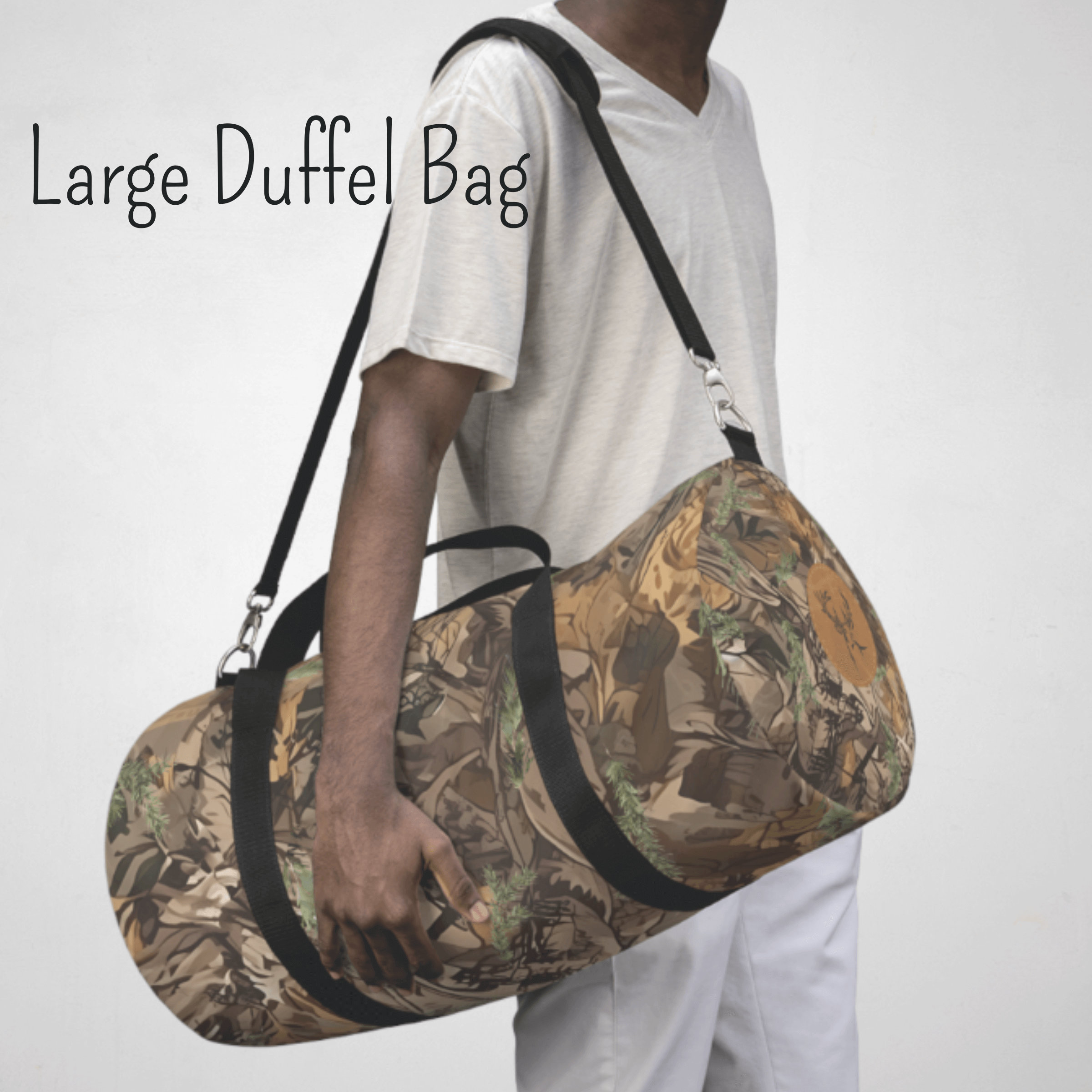 Personalized Camouflage Duffel Bag for Him, Ideal Weekender Bag for ...