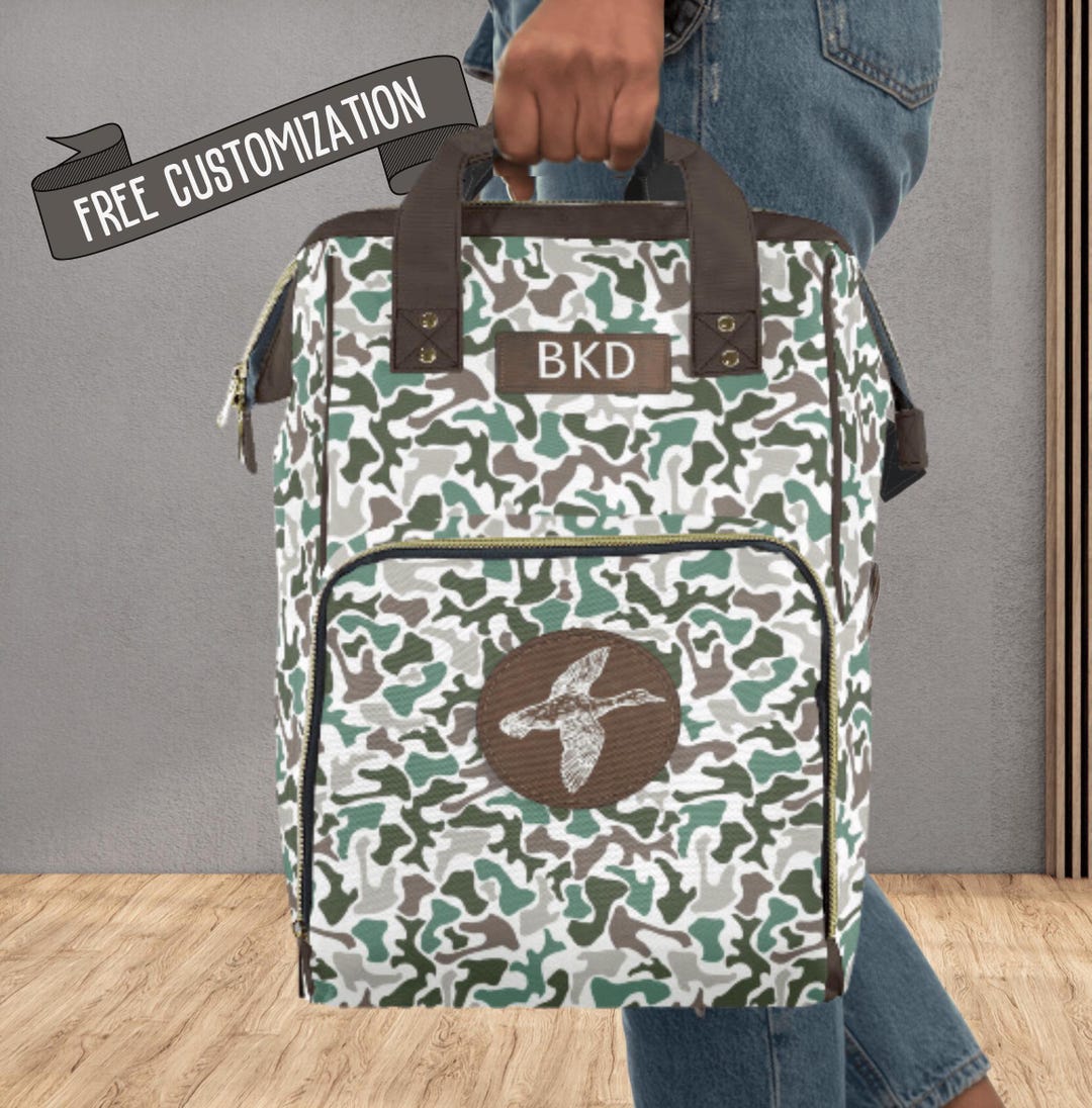 Personalized Camouflage Diaper Bag Backpack Camo Baby Bag for Men ...