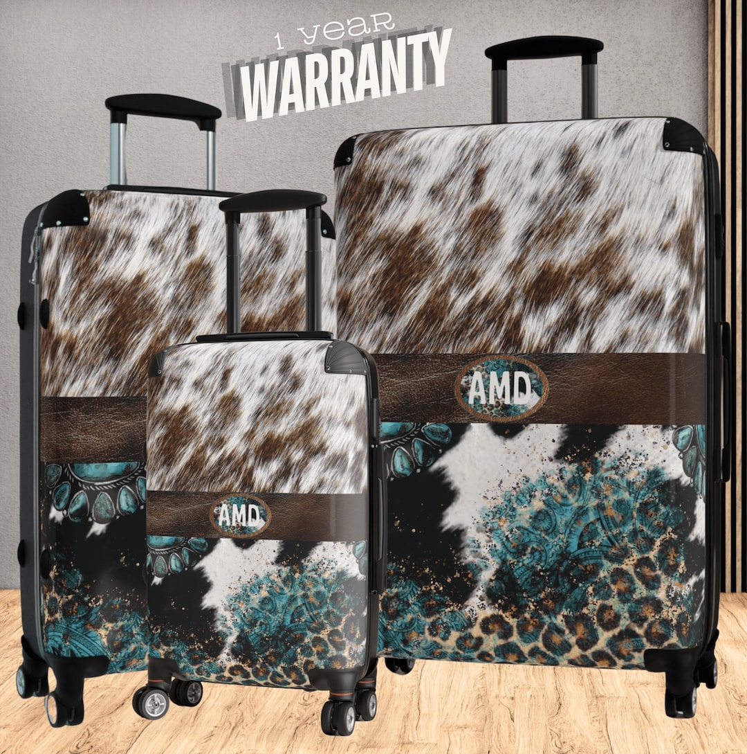 Western Luggage Set for Women Personalized Travel Suitcase for Her ...