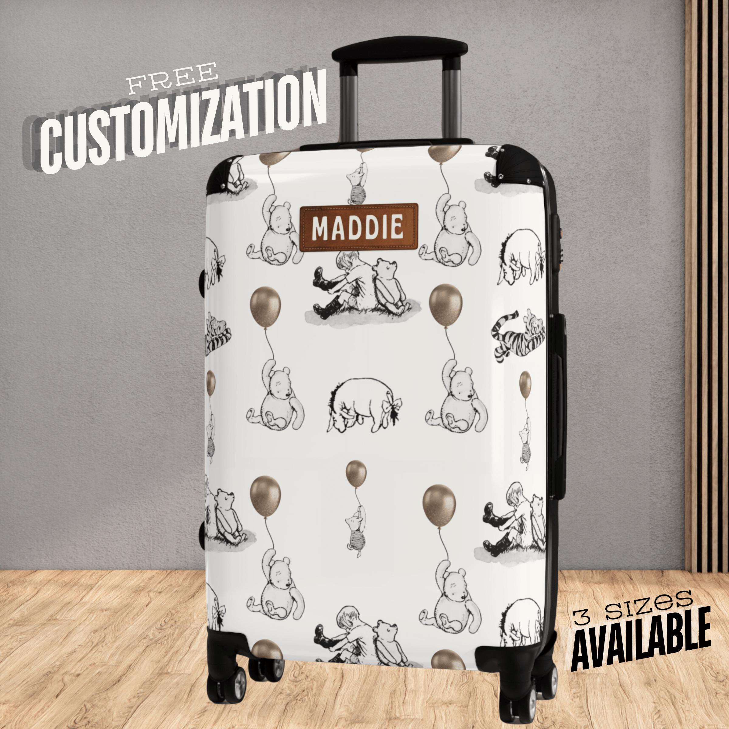 Winnie the Pooh Luggage Set Pooh Bear Spinner Suitcase Customized ...