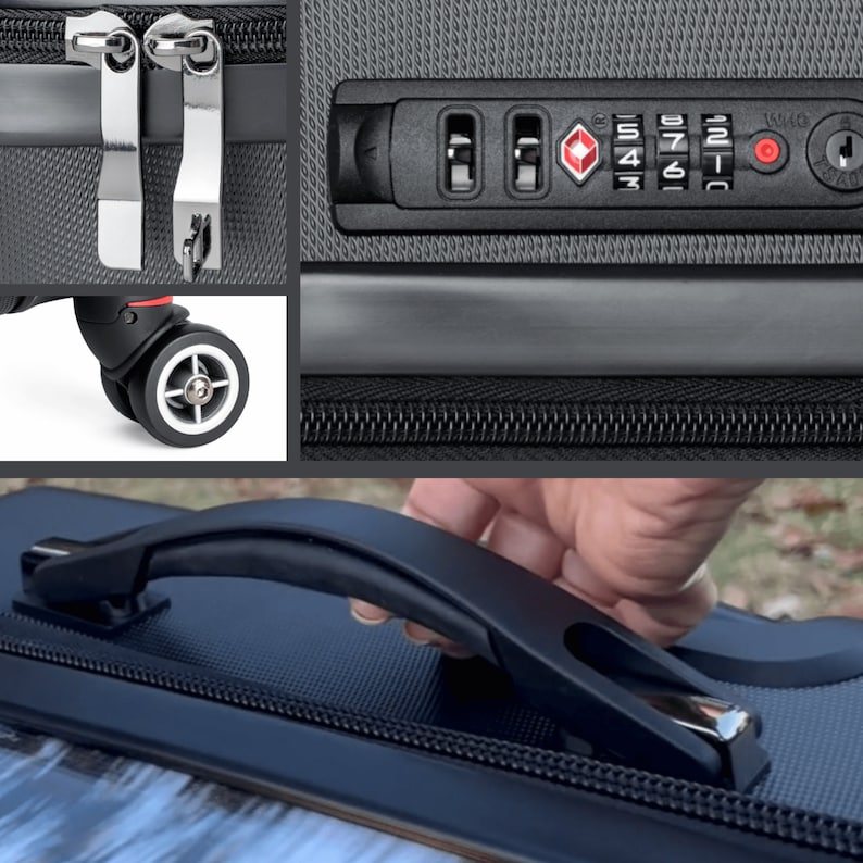 Cowhide Luggage Set Cow Hide Print Suitcase Personalized Gift Ideas for ...