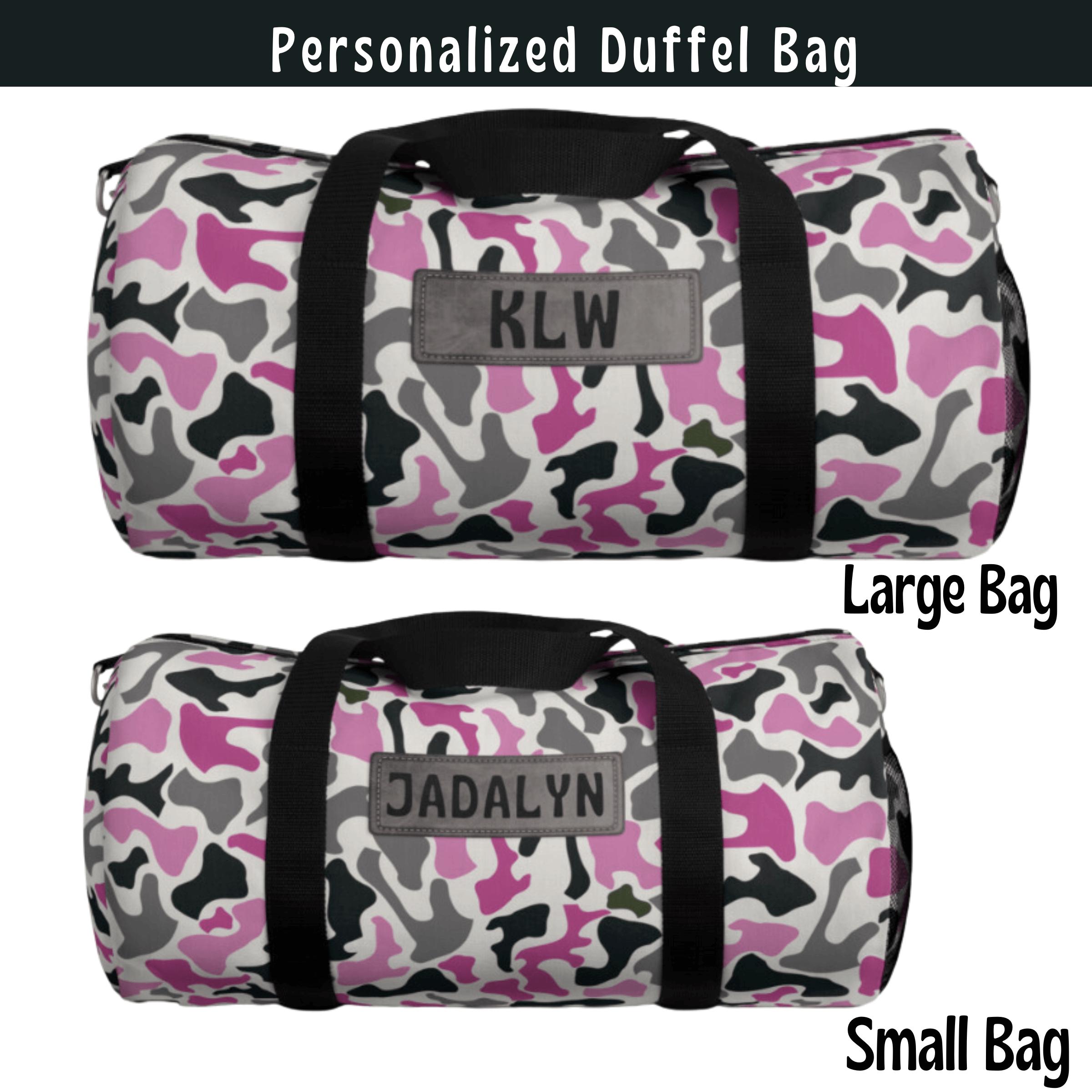 Pink Camo Duffel Bag Camouflage Weekender Bag With Name Gift Ideas for ...