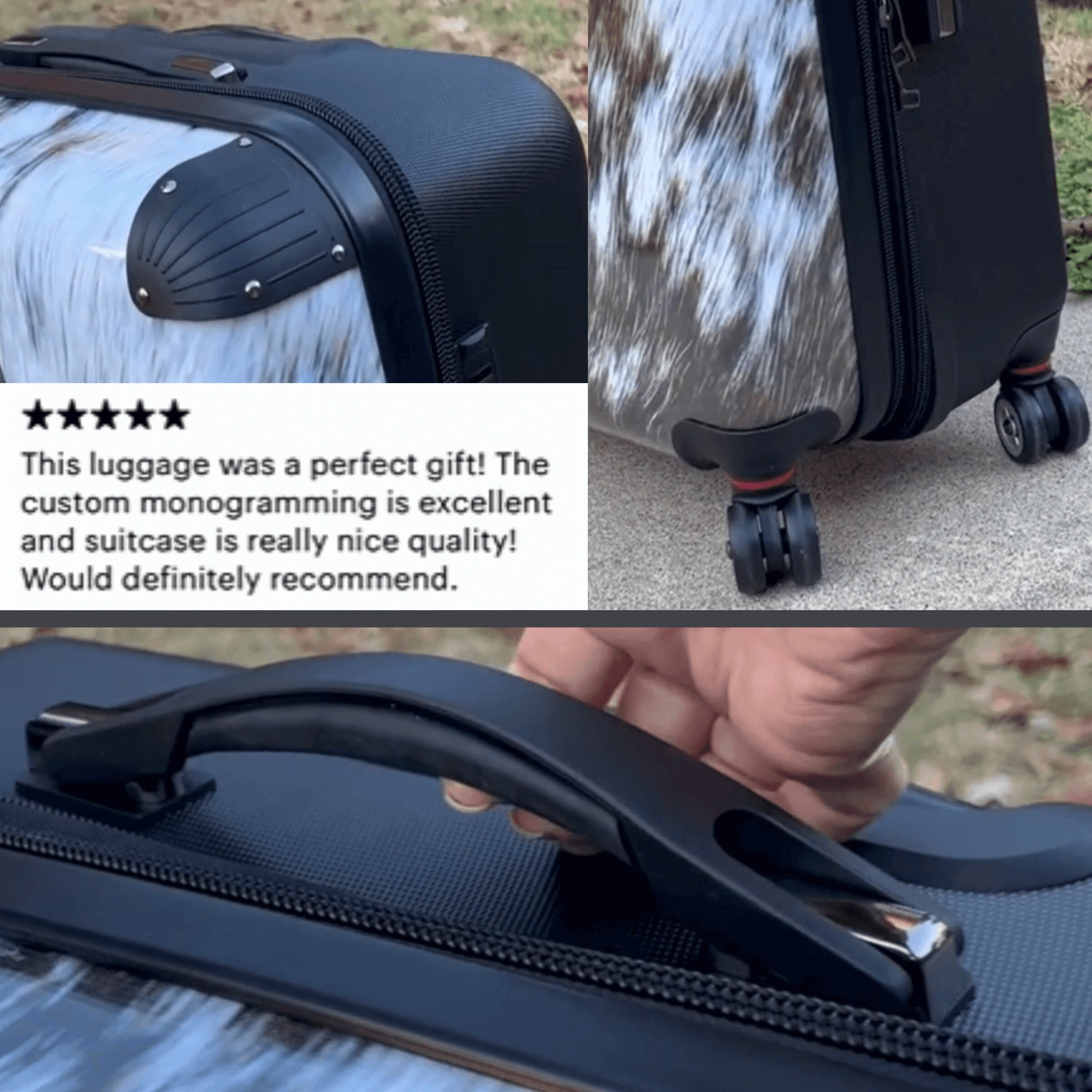 Custom Deer Antler Suitcase for Men Personalized Suitcase for Deer ...