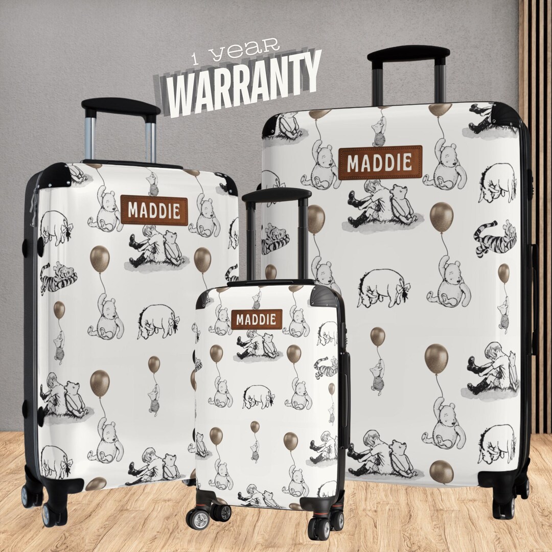 Pooh Luggage Set for Kids Winnie the Pooh Spinner Suitcase Customized ...