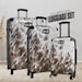 Cowhide Luggage Set Cow Hide Print Suitcase Personalized Gift Ideas for ...