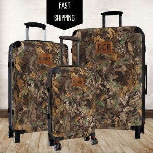 Camo Designer Luggage Set Best Camouflage Travel Gear for Him Hunting ...