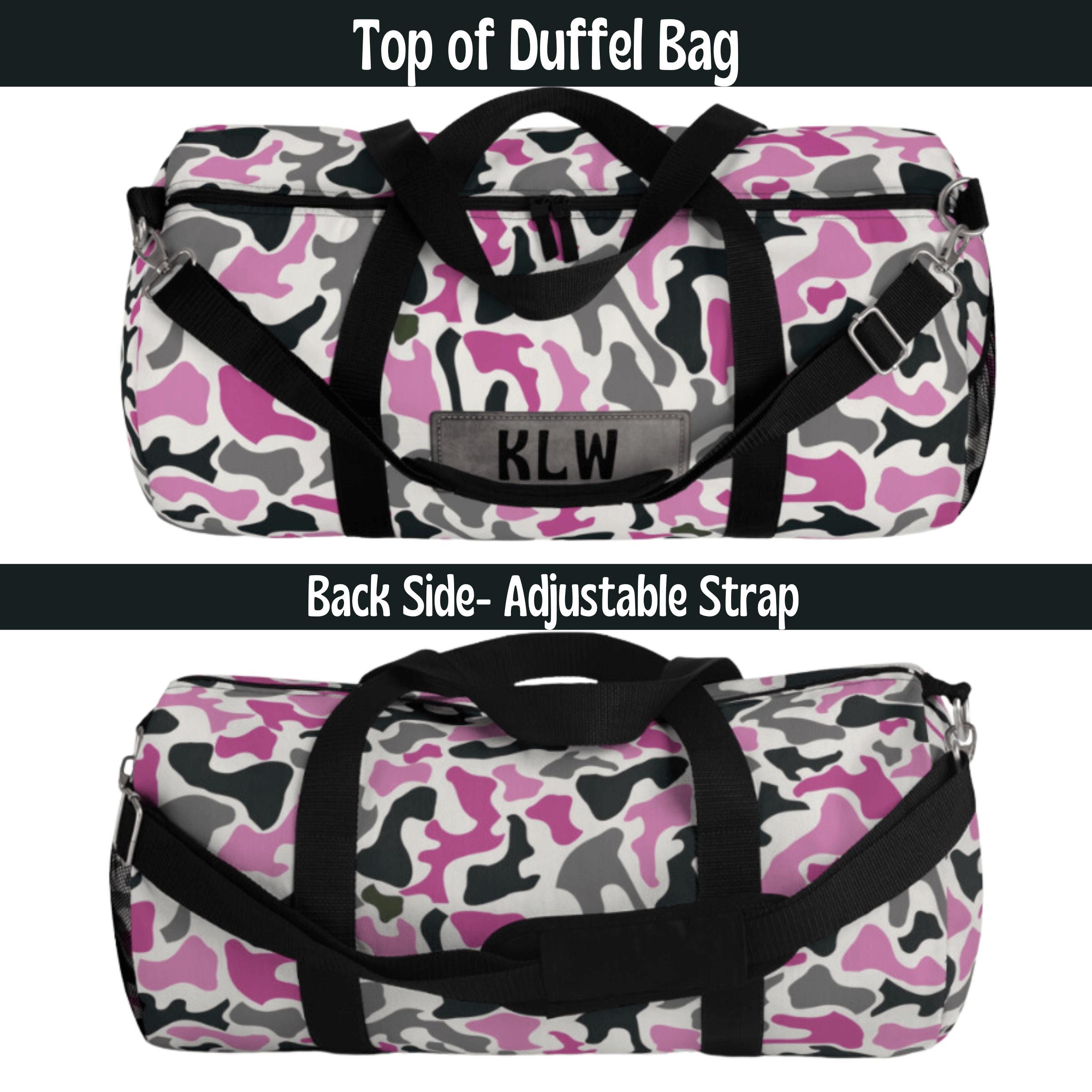 Pink Camo Duffel Bag Camouflage Weekender Bag With Name Gift Ideas for ...