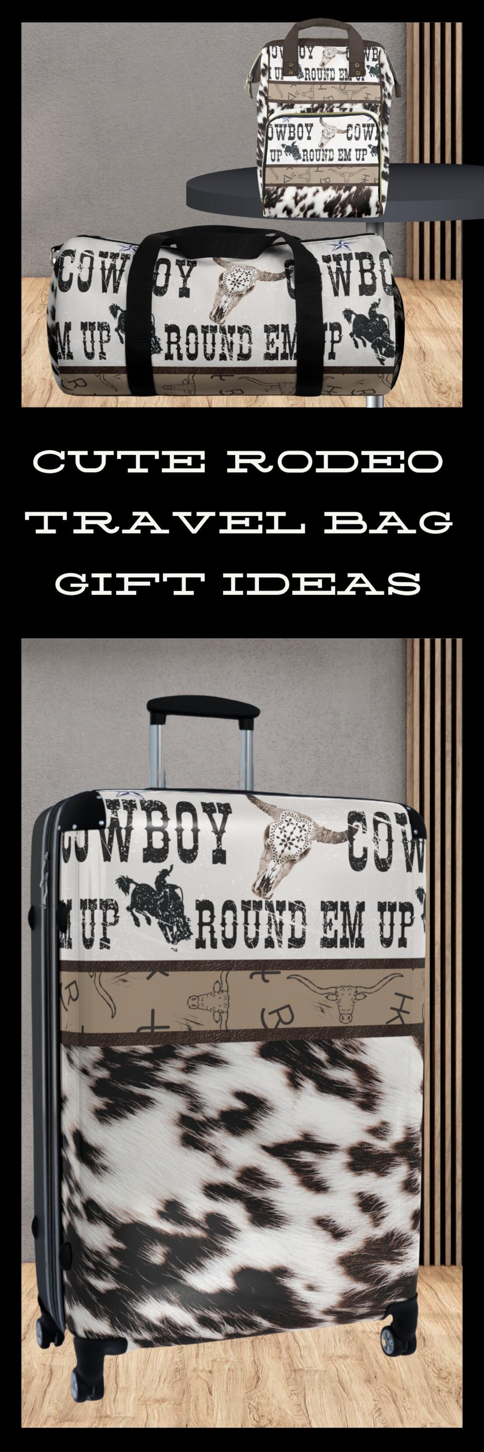Cowboy Luggage Set for Women Rodeo Western Style Spinner Suitcase With ...