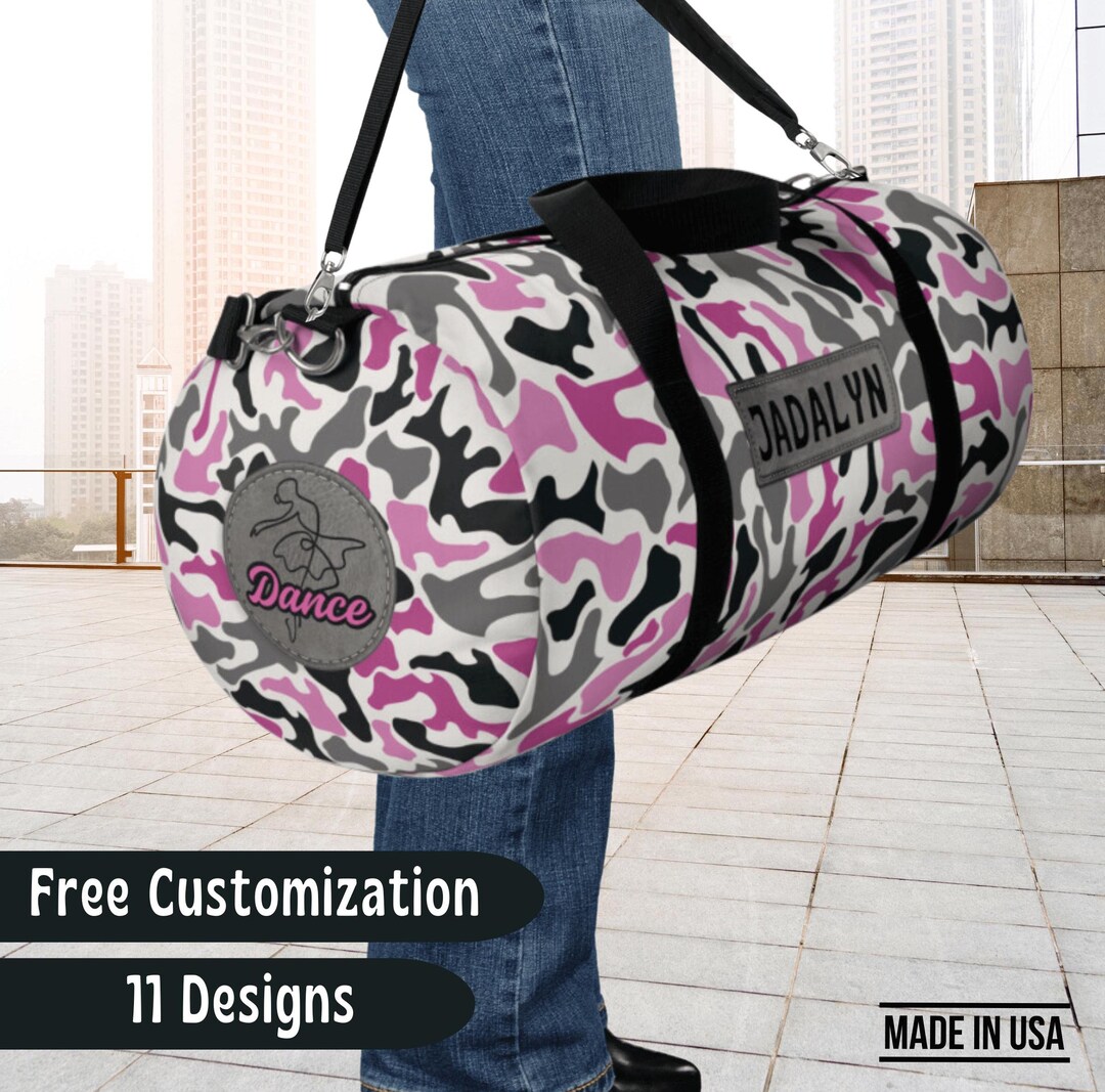 Pink Camo Duffel Bag Camouflage Weekender Bag With Name Gift Ideas for ...