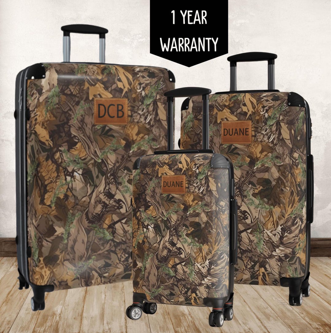 Personalized Suitcase Camouflage Custom Luggage E Giftful Suitcase for ...