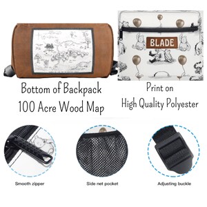 Winnie the Pooh Backpack Personalized School Bag W/ Name Pooh Bear ...