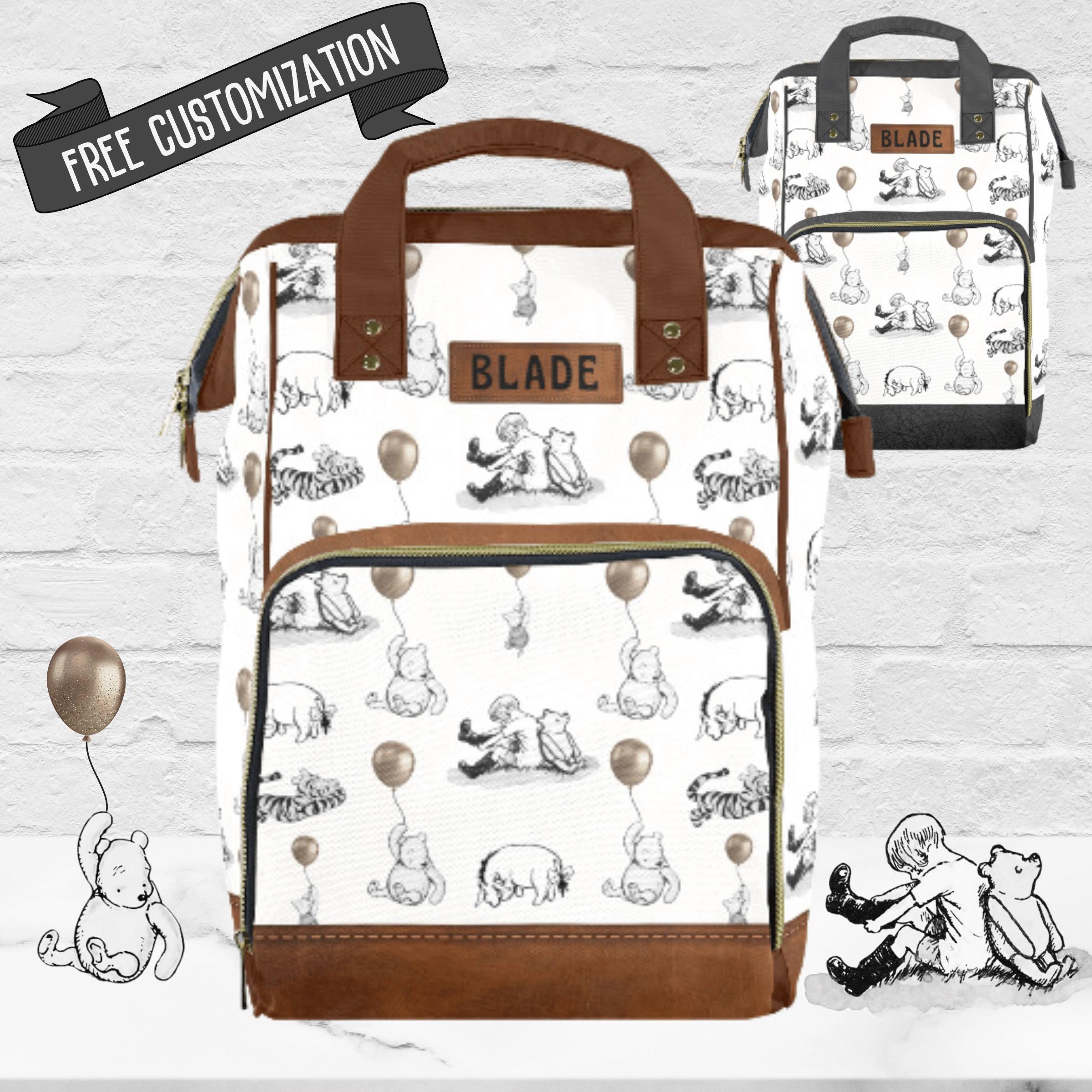 Winnie the Pooh Diaper Bag Gender Neutral Baby Shower Gift Personalized ...