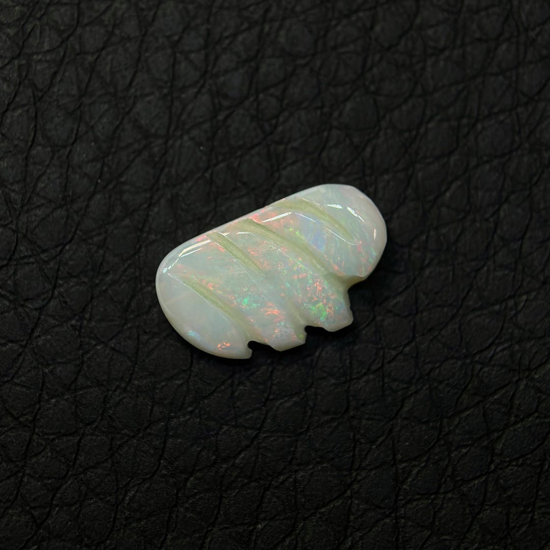 Polished Australian Coober Pedy Lacy Fern Opal Carving - Etsy