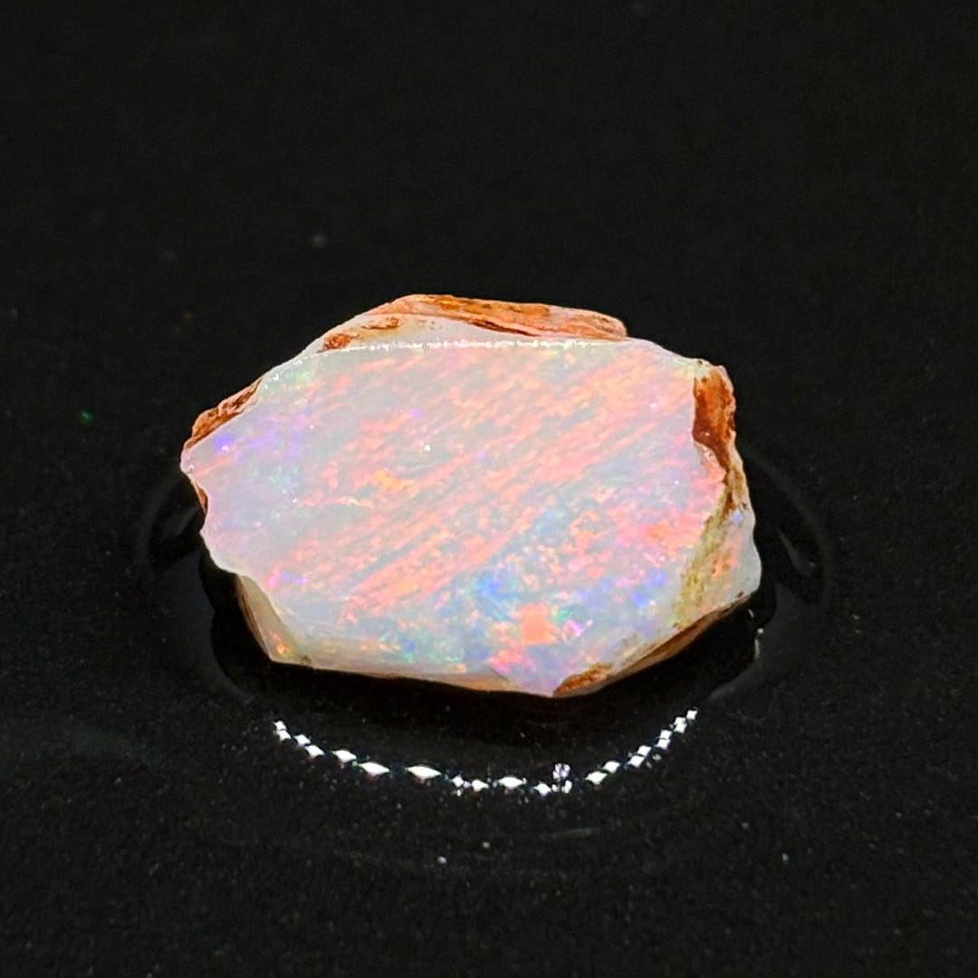 Stunning Vivid Old Mined Lambina Opal Rubbed Rough With Rare Patterns ...