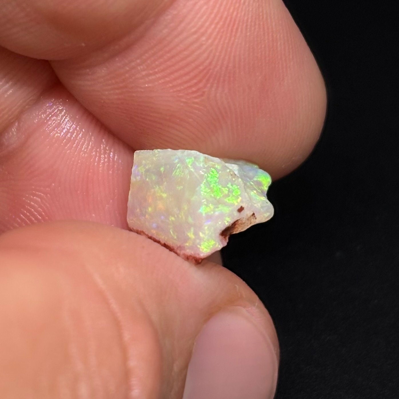 Rough Uncut Rare Australian Lambina Opal With Nice Full Multifired ...