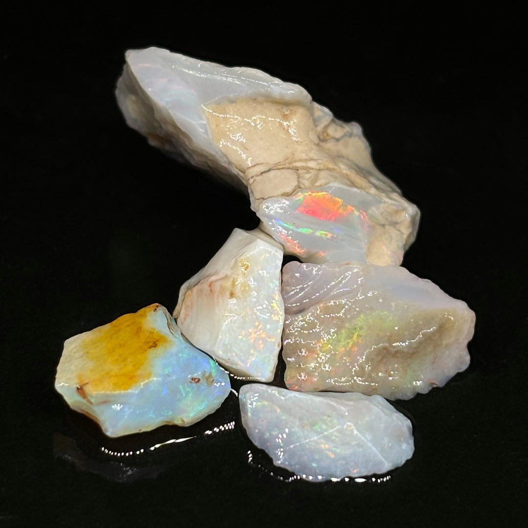Bright Australian Lightning Ridge Rough Opal Parcel - Etsy