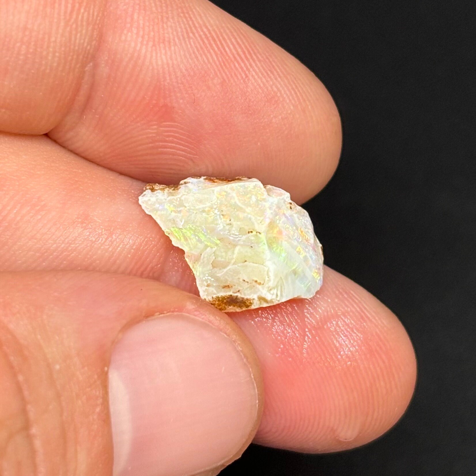 Very Colorful Zebra Striped Lambina Opal Specimen With Multicolored ...