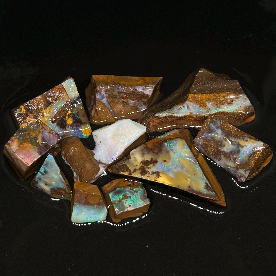 Spectacular Rough Australian Boulder Opal Assortment Parcel - Etsy