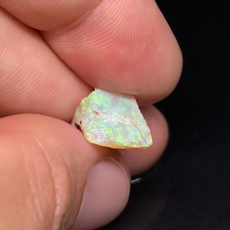 Rough Uncut Rare Australian Lambina Opal With Nice Full Multifired ...