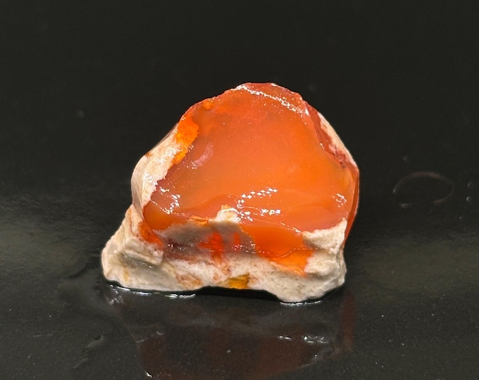 Clean Common Light Orange Mexican Fire Opal Crystal Opal for Faceting ...