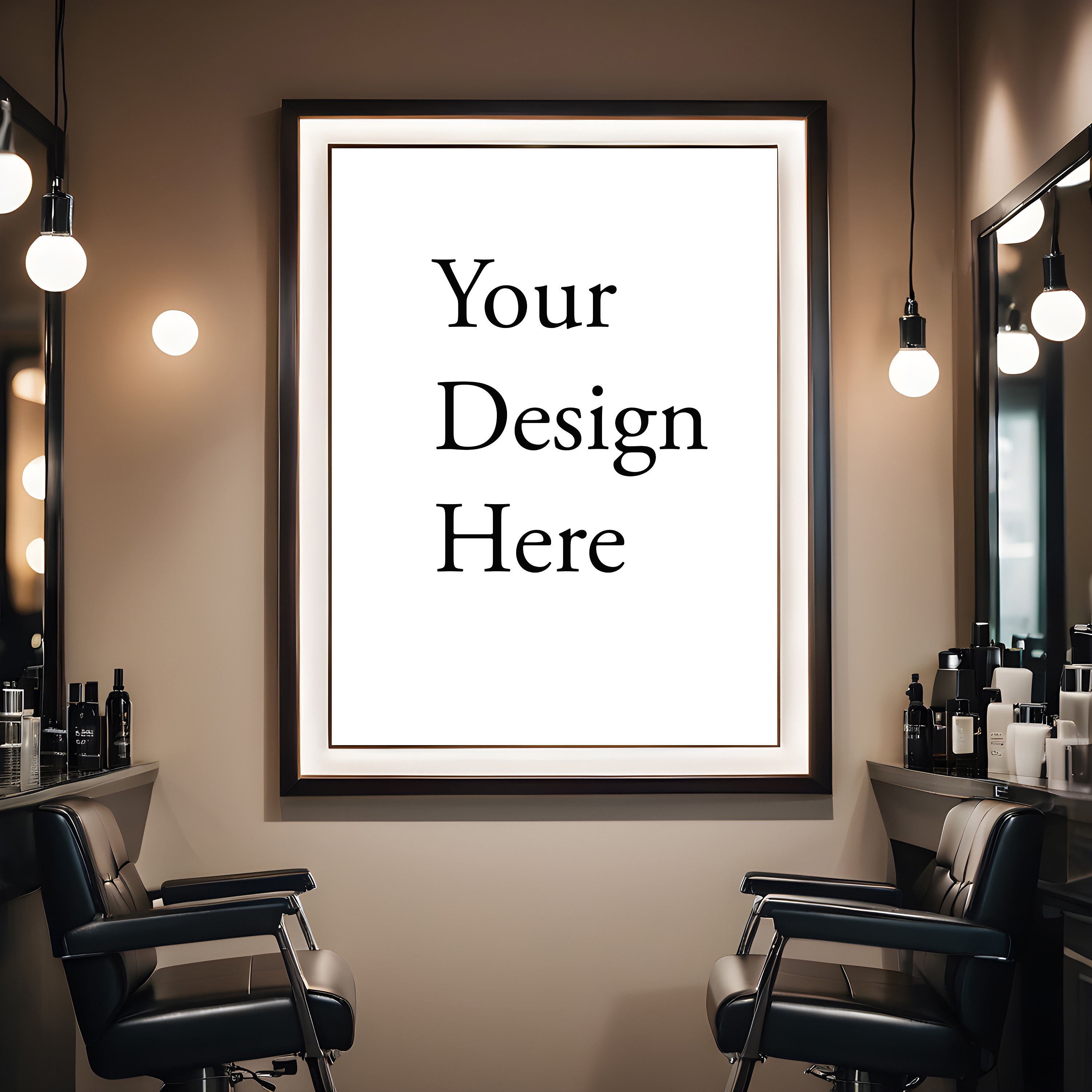 Frame Mockup Bundle,frame Hairsalon,wall Frame Template,modern ...