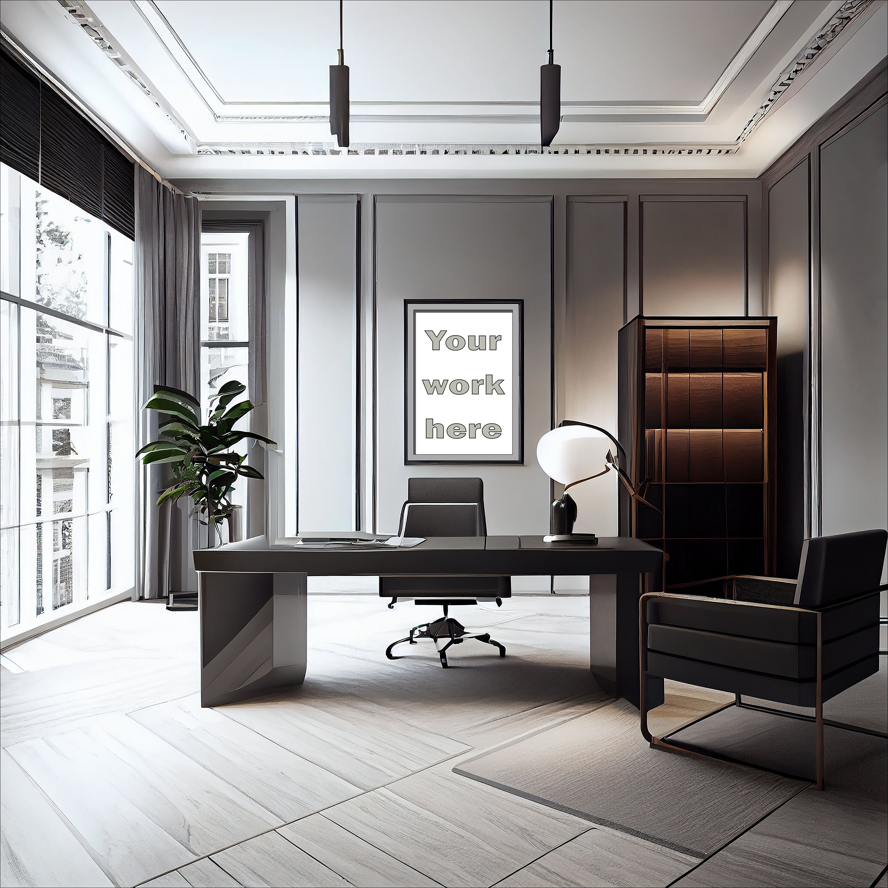 Wall Mockup,office Mockup,modern Office,luxury Office,atmosphere Office ...