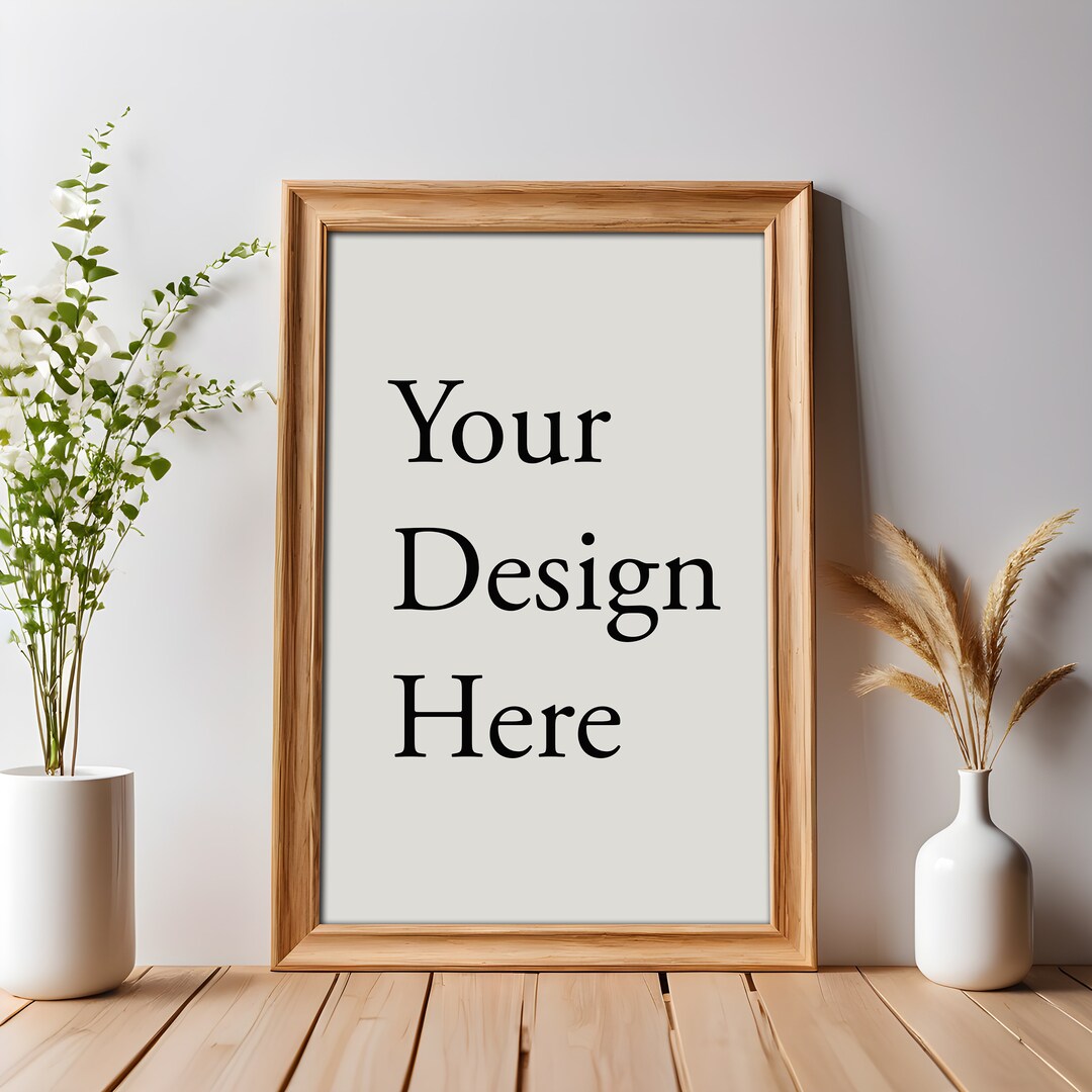 Frame Mockup,mockup Frame Luxury,vertical Frame Mockup,wooden Frame ...