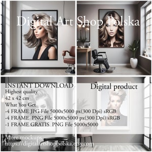 Frame Mockup Bundle,frame Hairsalon,modern Hairsalon,mockup Room,frame ...