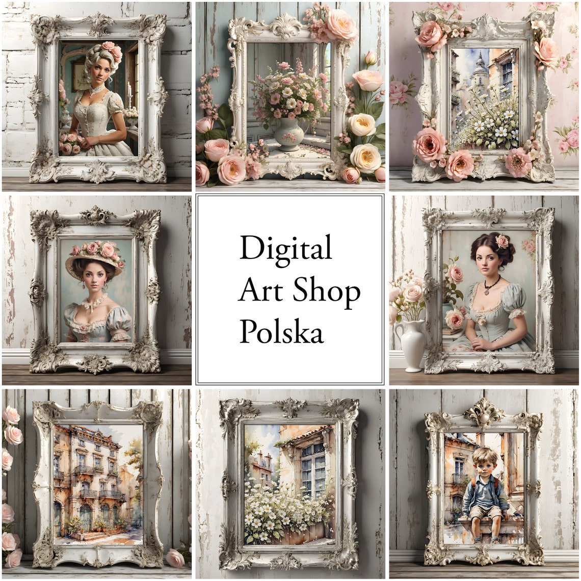 Frame Mockup,wall Frame Template, Mockup Frame Luxury, Frame Shabbychic ...