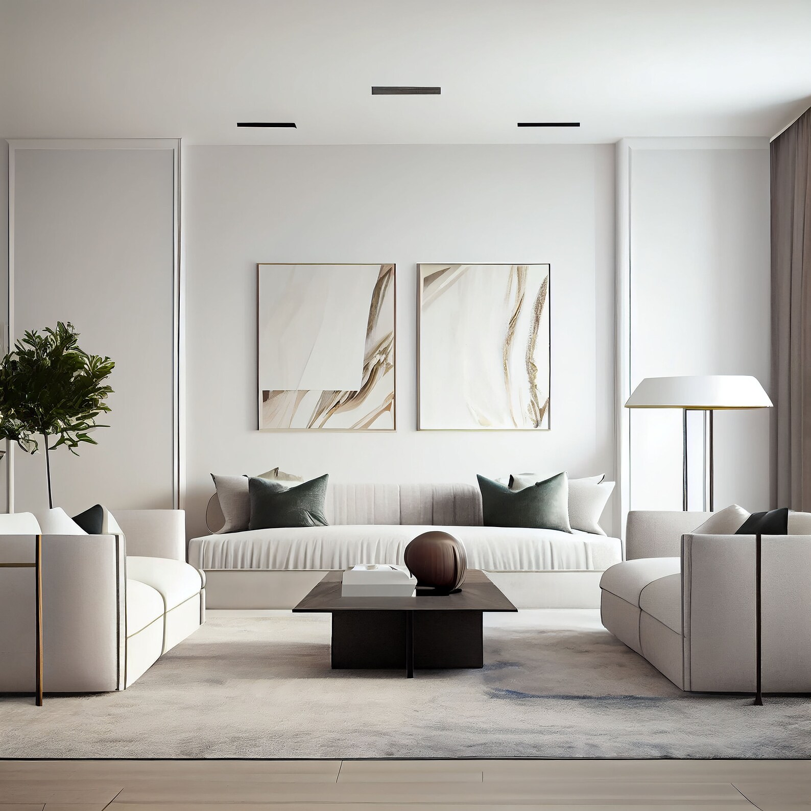 Interior Wall Frames,wall Frame Template,room Mockup,luxury Living Room ...