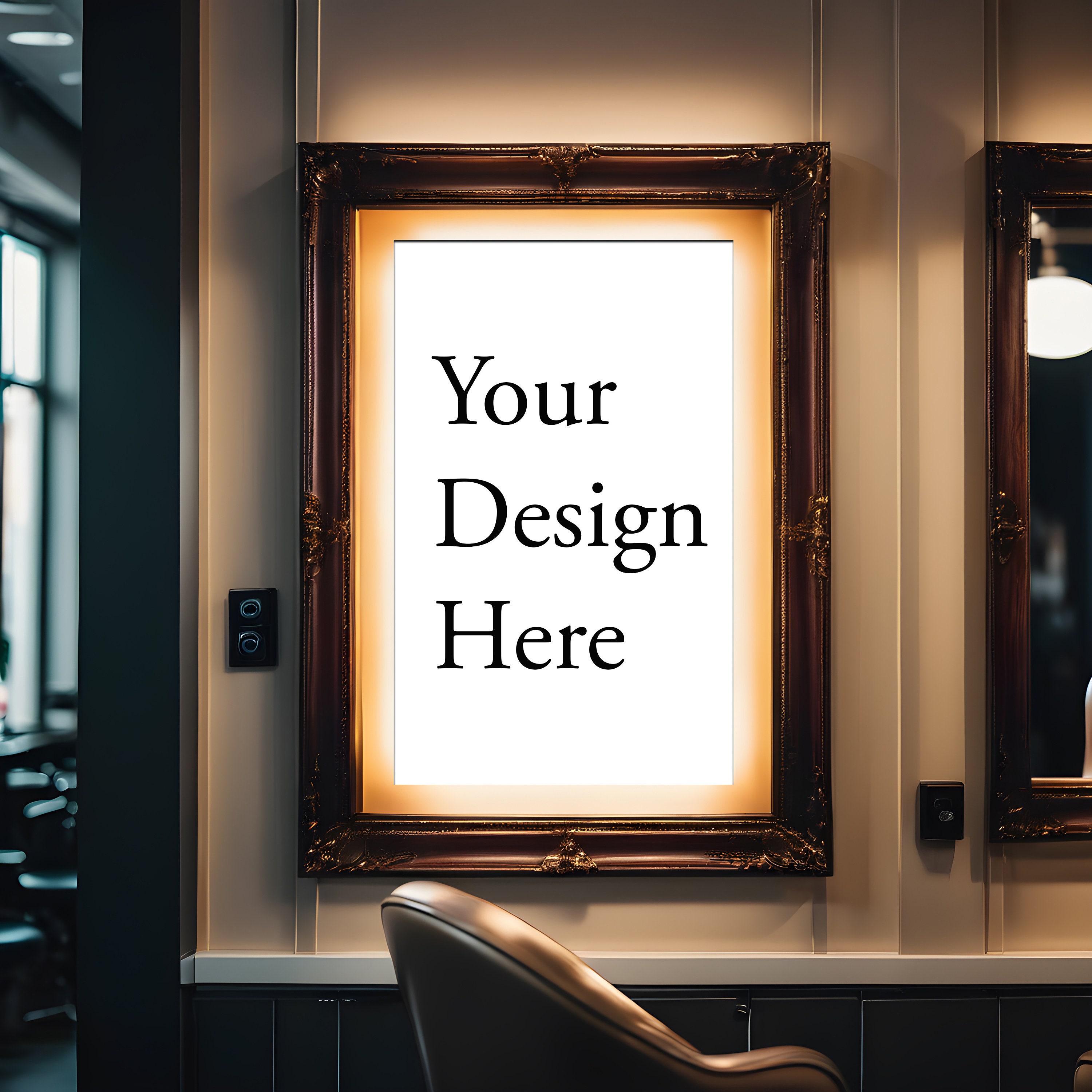 Frame Mockup Bundle,frame Hairsalon,mockup Room,frame, Mockup,mockup ...