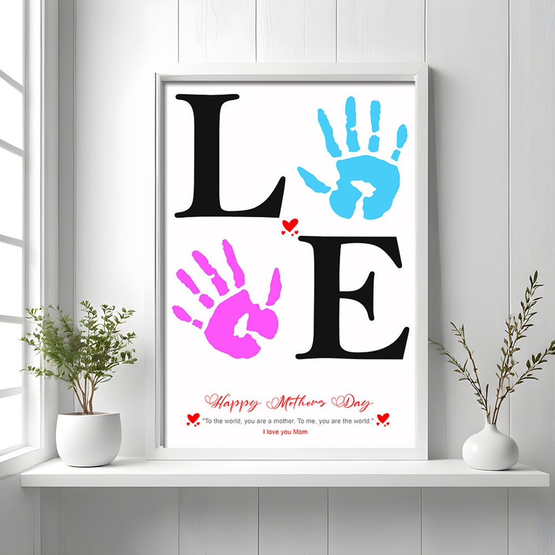 Gift for Mom,diy Kid Craft,diy Personalized,mother's Day,craft Gift ...
