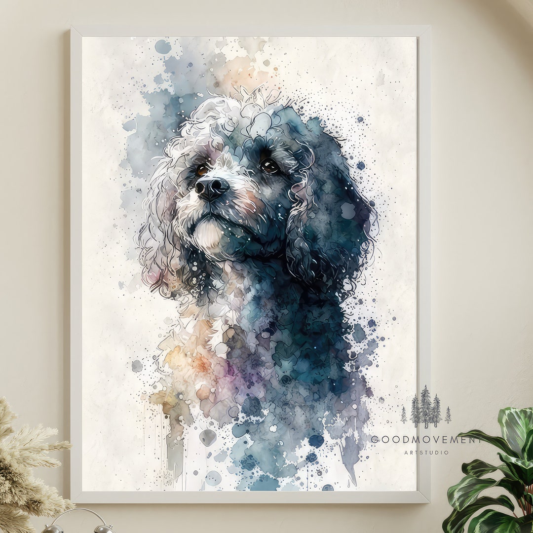 Poodle Watercolor Printable Art Poodle Print Instant Download Poster ...