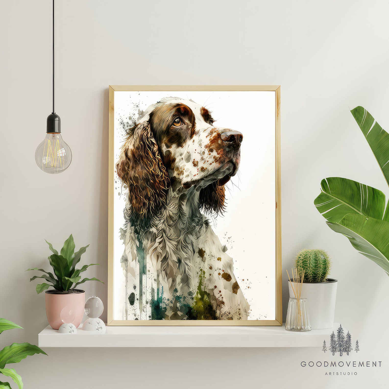 Spaniel Watercolor Printable Art Spaniel Print Instant Download Poster ...
