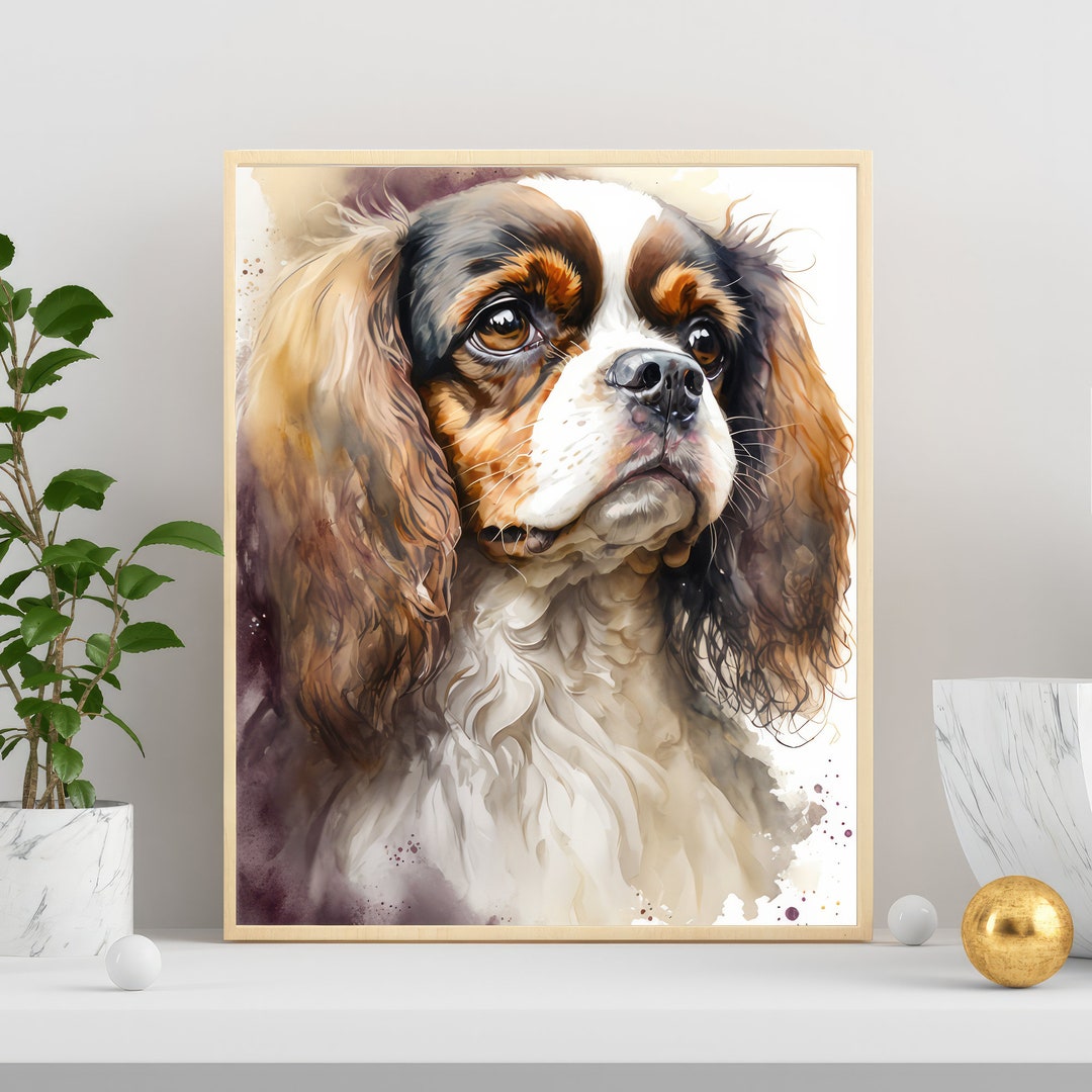 Cocker Spaniel Watercolor Art Print Printable Water Color Gift Wall Art ...