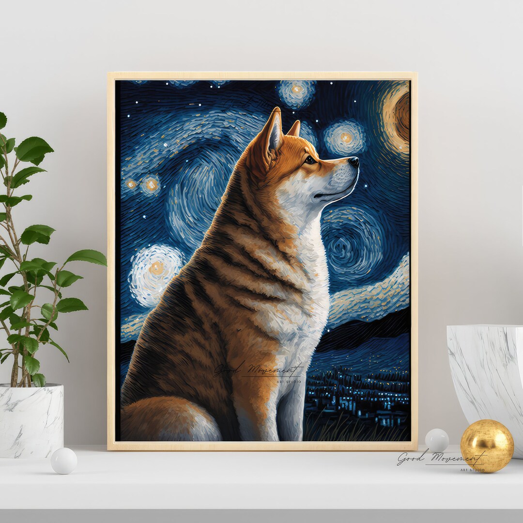Bring the Magic of Starry Night and Shiba Inus to Your Home: Van Gogh ...