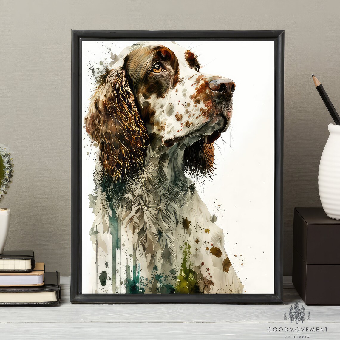 Spaniel Watercolor Printable Art Spaniel Print Instant Download Poster ...